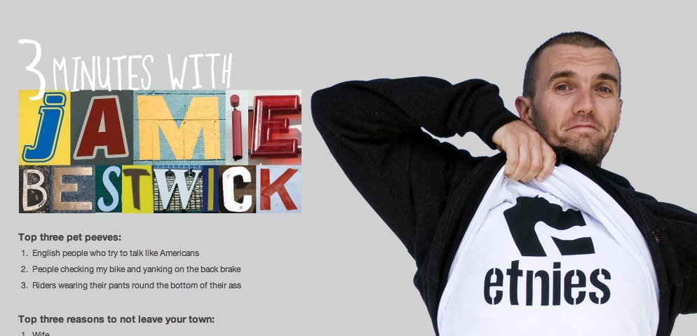 3 minutes with Jamie Bestwick | Ride UK BMX