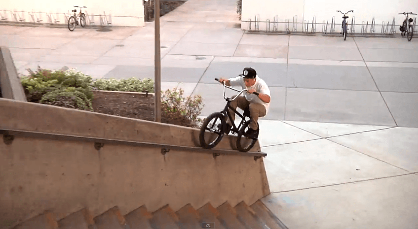 Sean Ricany wins internet with bike skill on baniste...