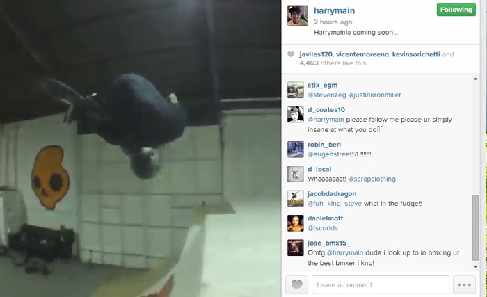 Harry Main - Flip 180 Drop-In | Ride UK BMX