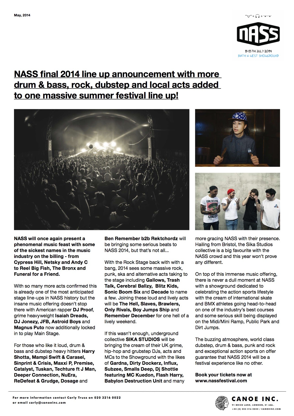 NASS 2014 Final Line Up Announced & TRAILER | Ri...